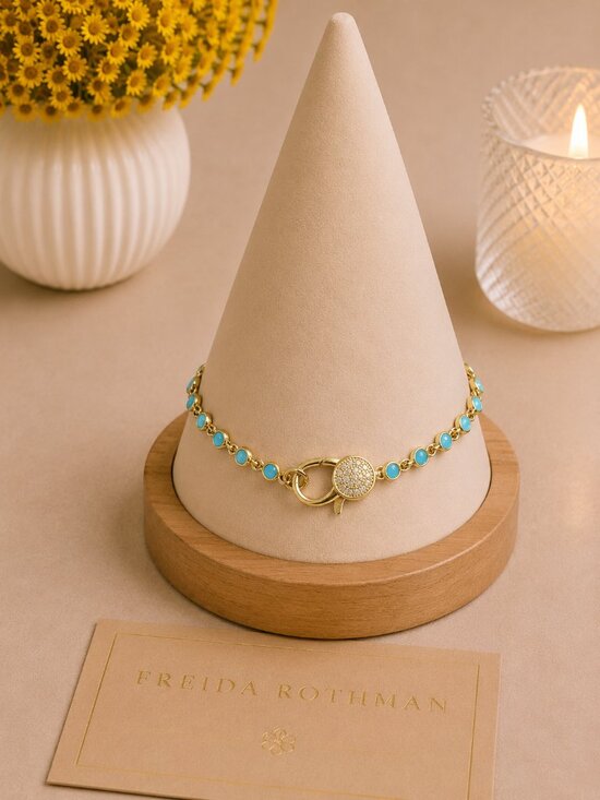 Freida Rothman | Jewelry | Freida Rothman Vault Lumi Bezel Turquoise ...